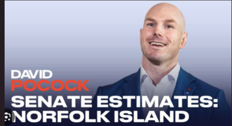 David Pocock-Senate Estimate - Visit Norfolk Island